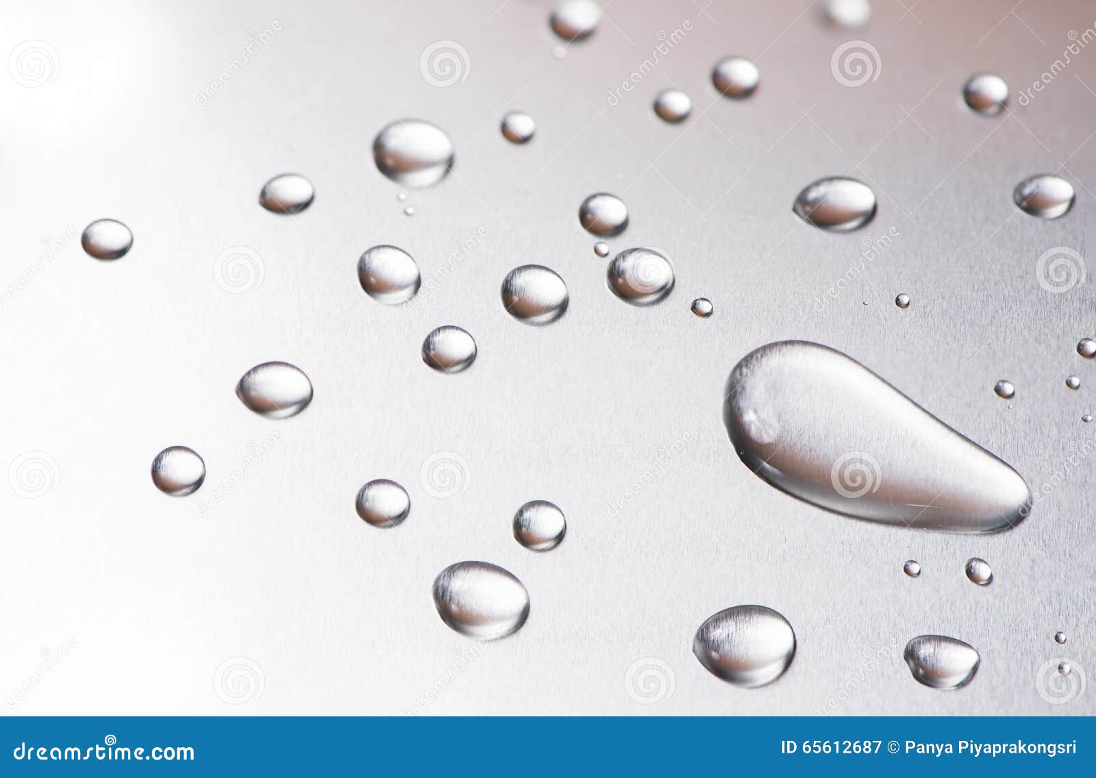 Water Drop,rain Drop on Metal Background Stock Image - Image of metal ...