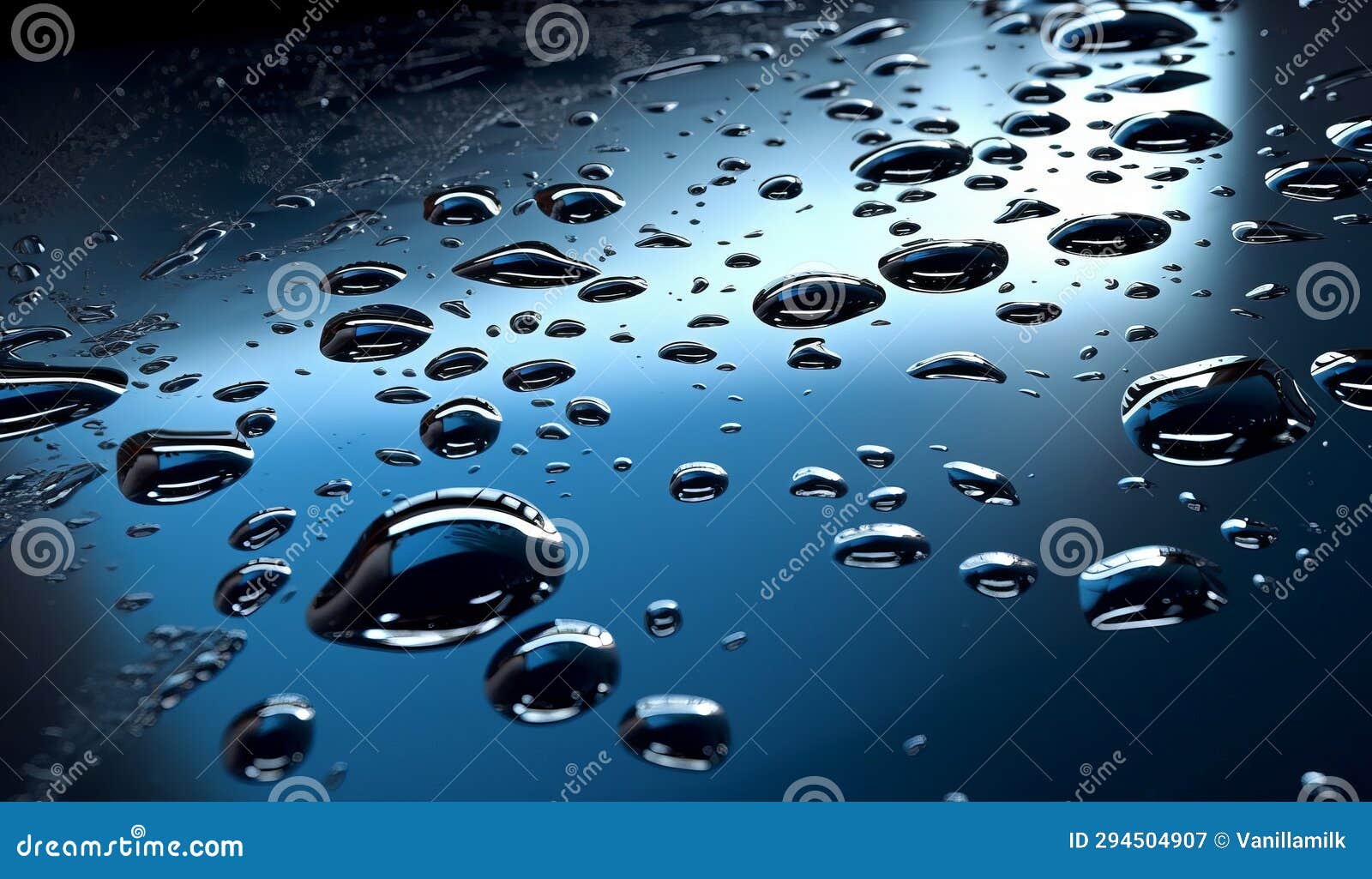 Water Drop Realistic AI Generative Image Stock Illustration ...