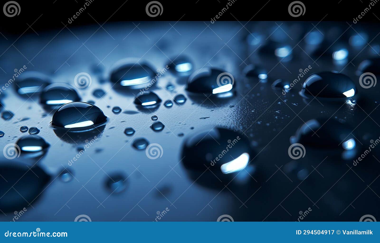 Water Drop Realistic AI Generative Image Stock Illustration ...