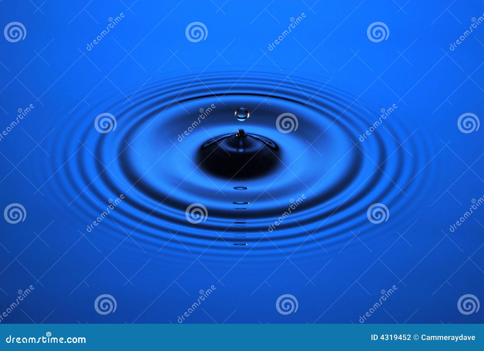 Water Drop Ripple Background Stock Photo - Image of raining, calming ...
