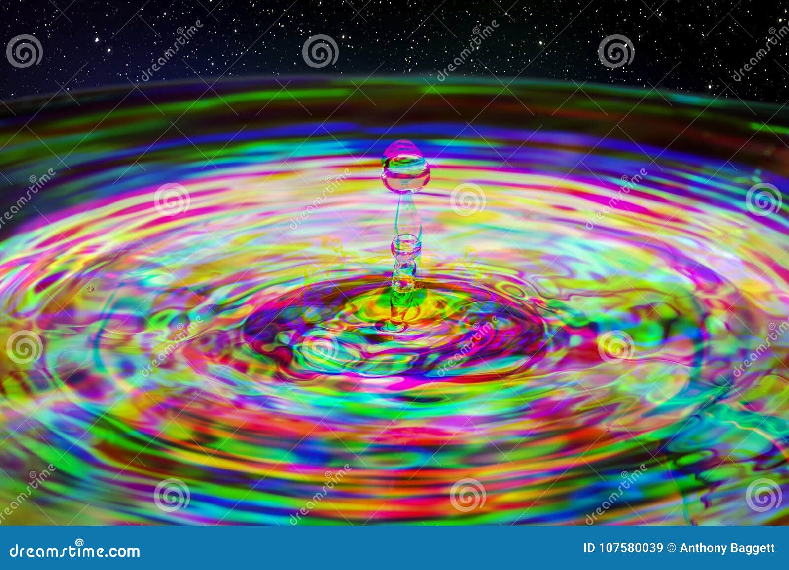 Rainbow Water Ripple Background Stock Photography | CartoonDealer.com ...