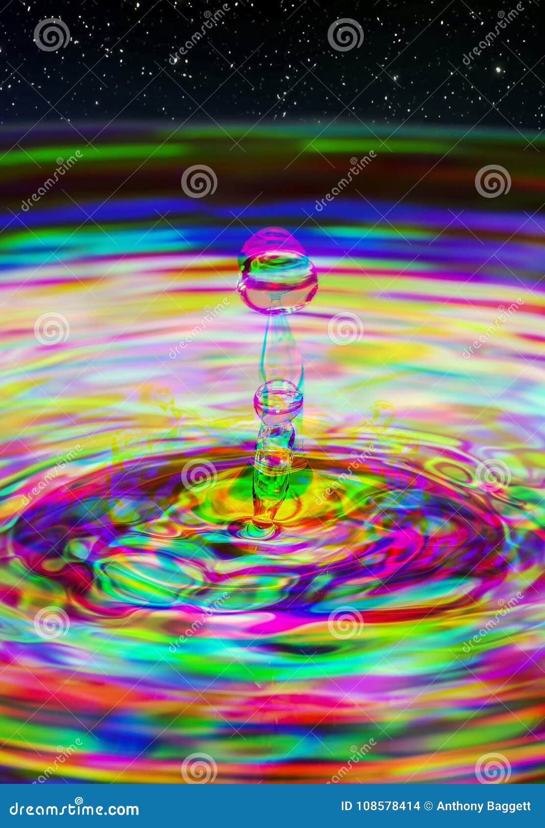 Water Droplet Harris Shutter Effect Stock Photo - Image of reflection ...