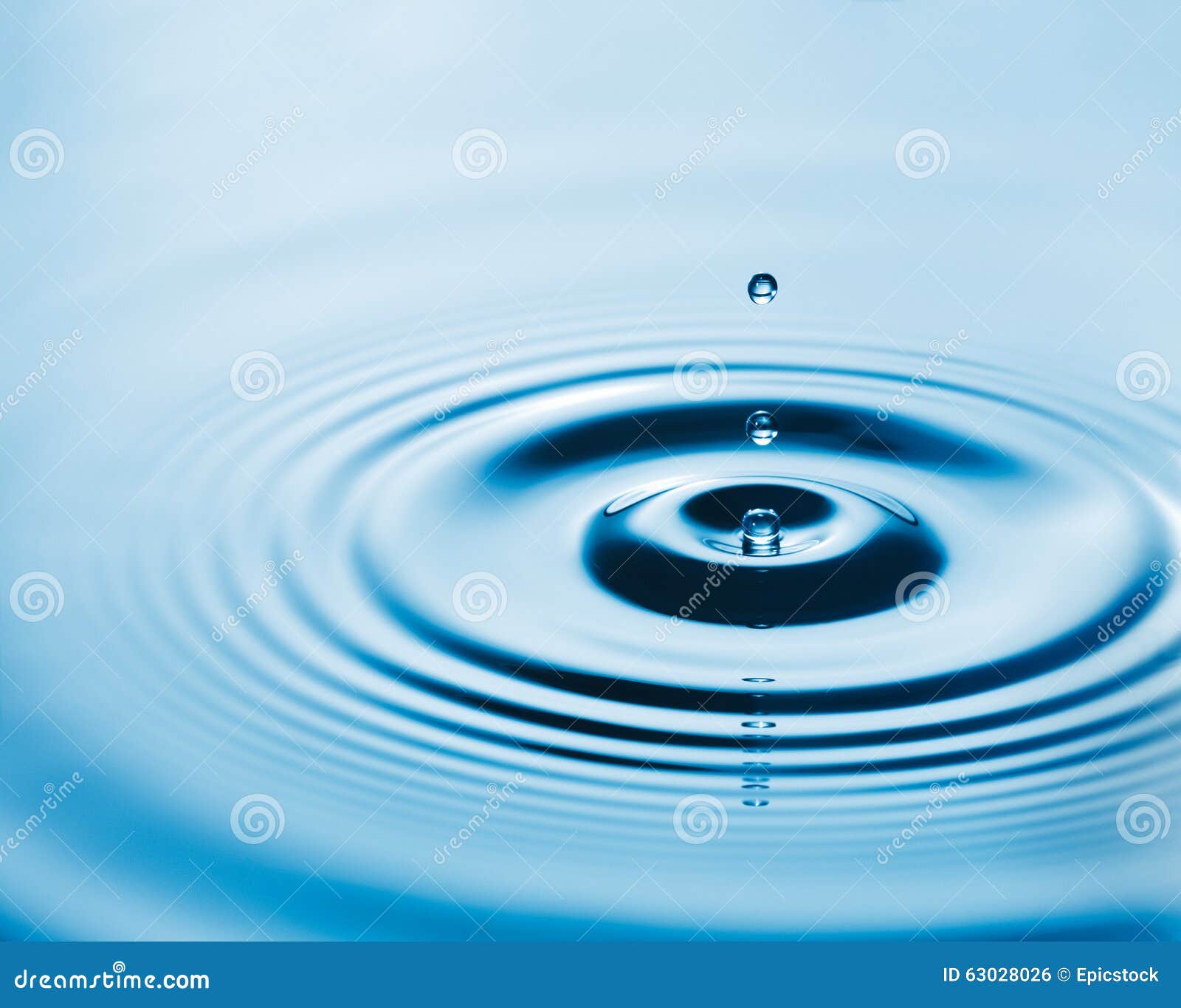 Water Drop and Ripple in the Water Stock Photo - Image of rippled ...