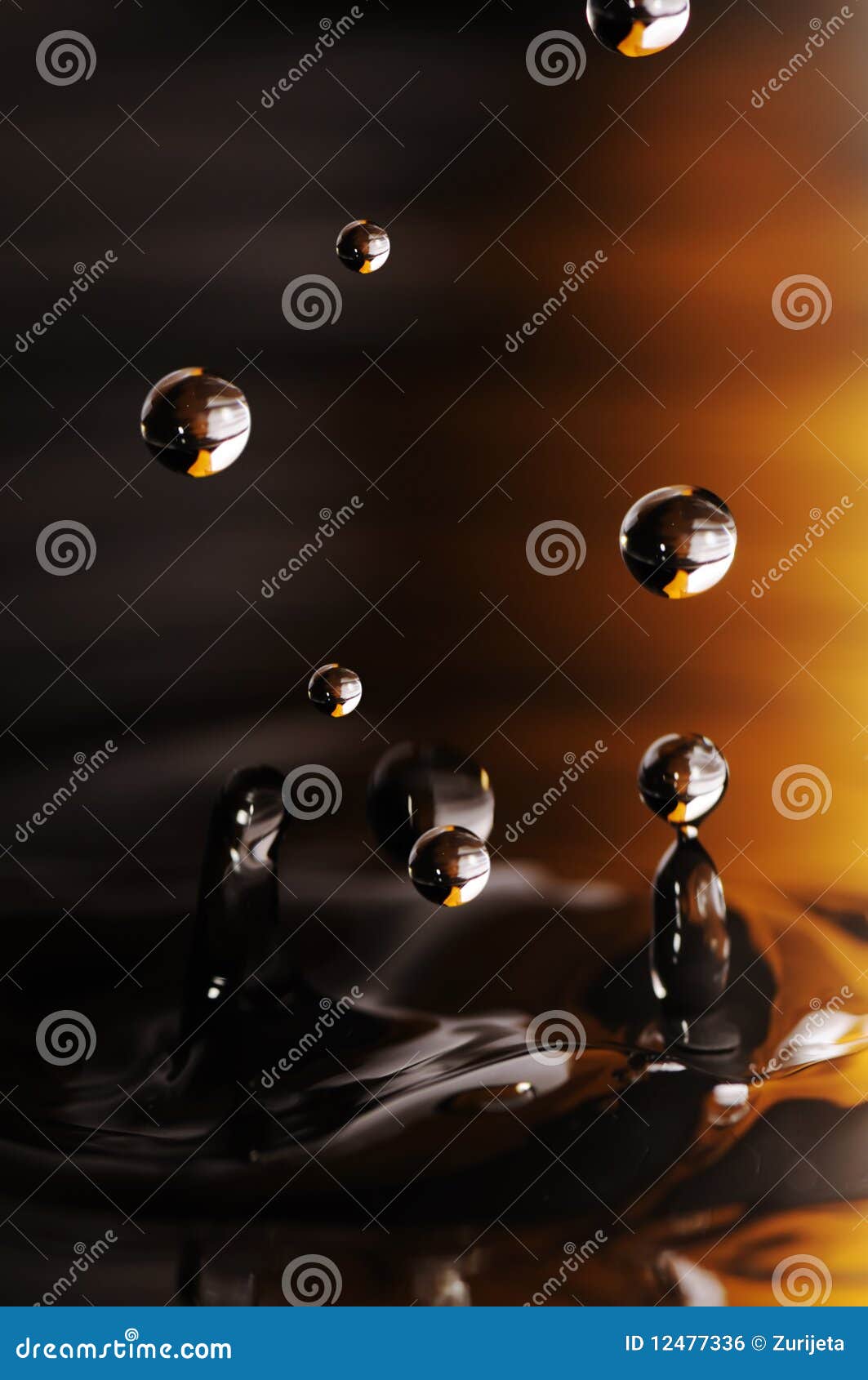 Water Drop in Rippled Liquid Stock Photo - Image of drip, bright: 12477336