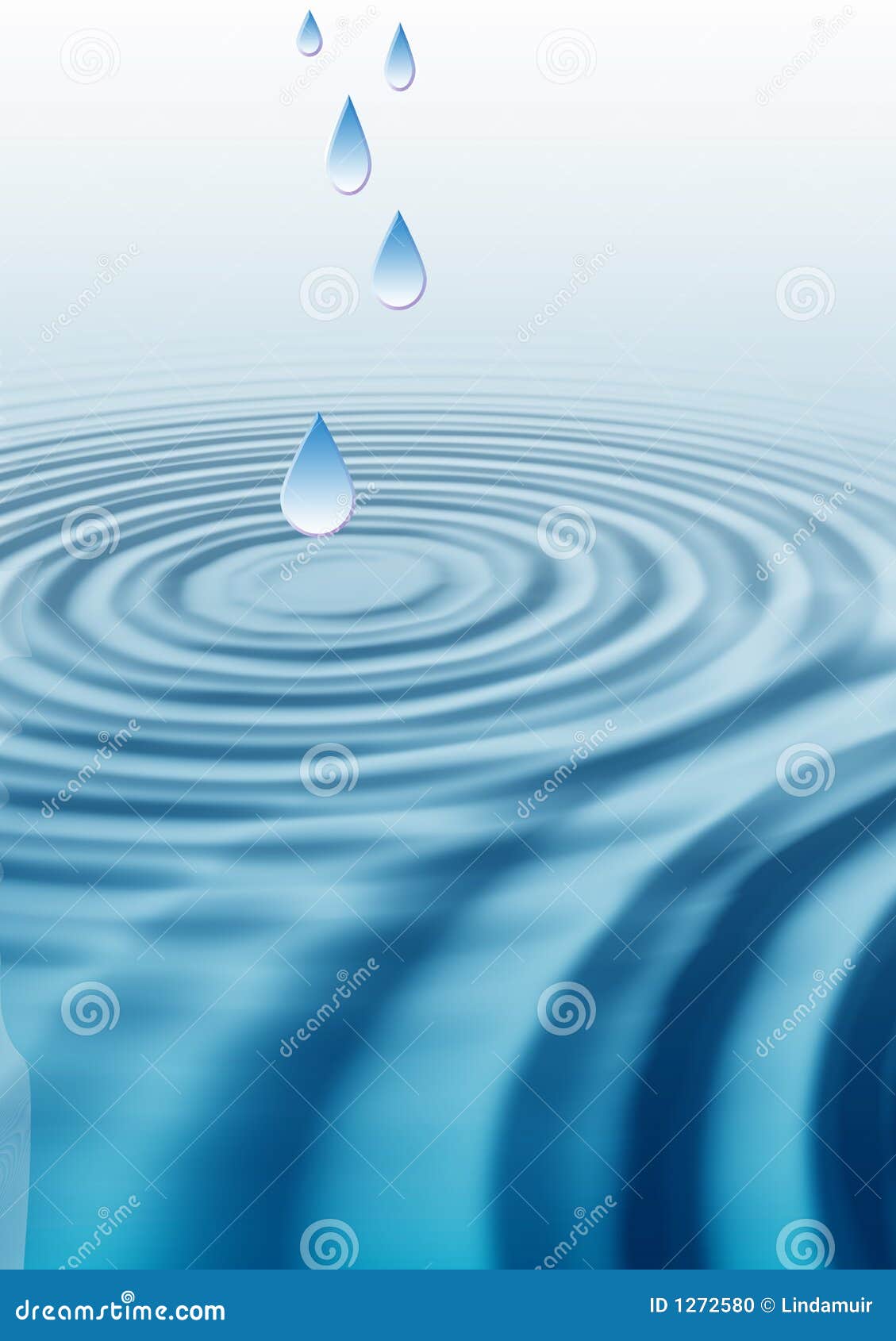 Water Drop Ripples stock illustration. Illustration of wash - 1272580