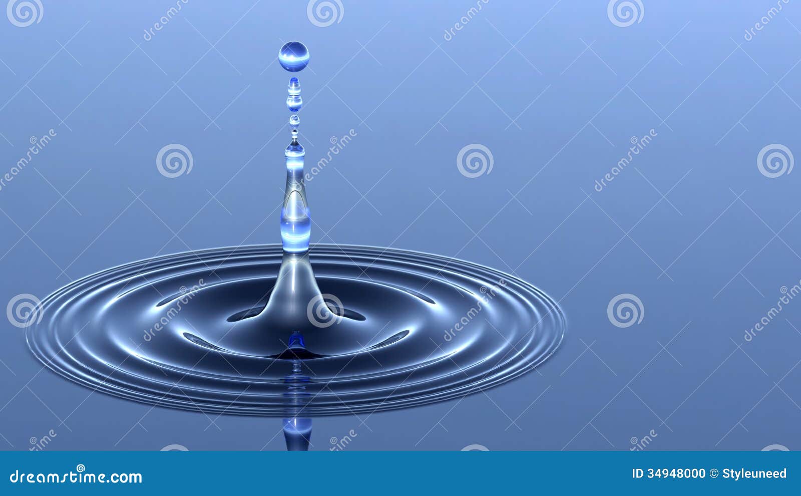 Water drop and ripples stock photo. Image of detail, ripple - 34948000
