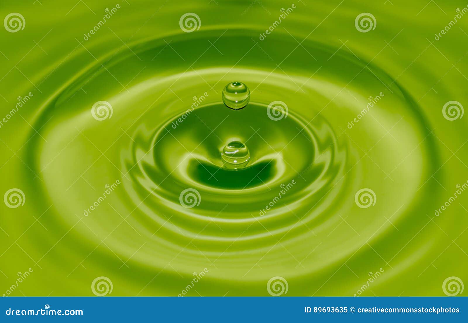 Water Drop With Ripples Picture. Image: 89693635