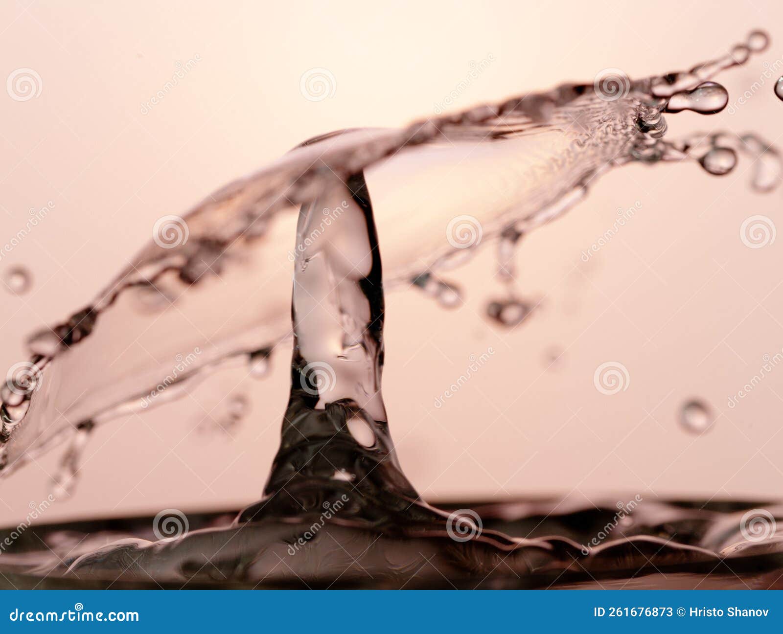 Water Drop Splash with Ripples on Water Surface Stock Image - Image of ...