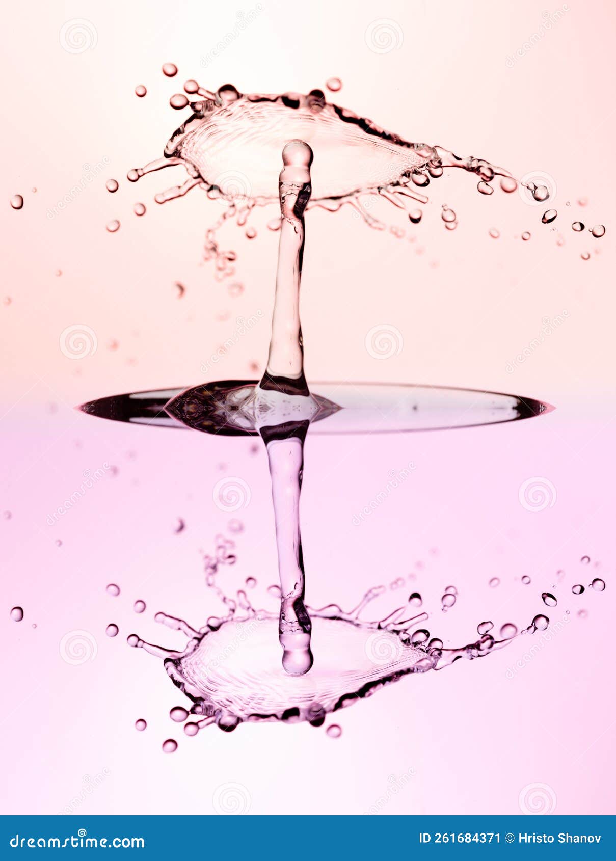 Water Drop Splash with Ripples on Water Surface Stock Image - Image of ...