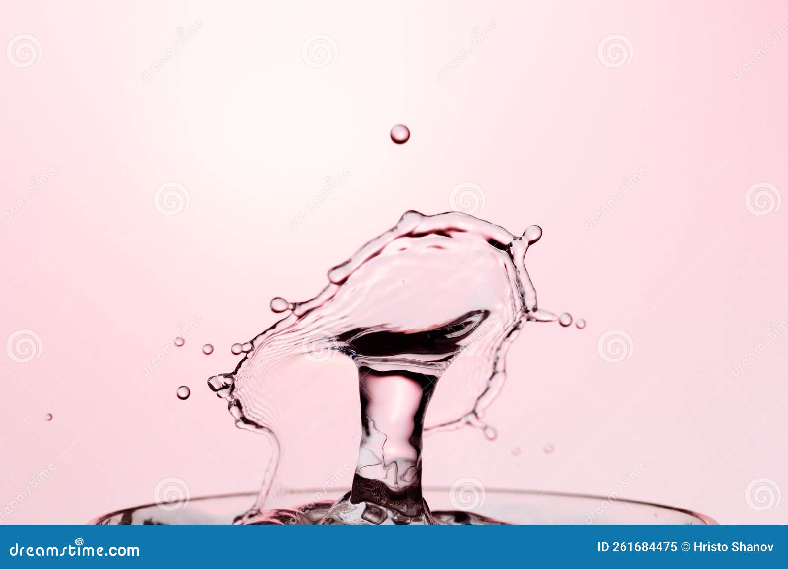 Water Drop Splash with Ripples on Water Surface Stock Image - Image of ...
