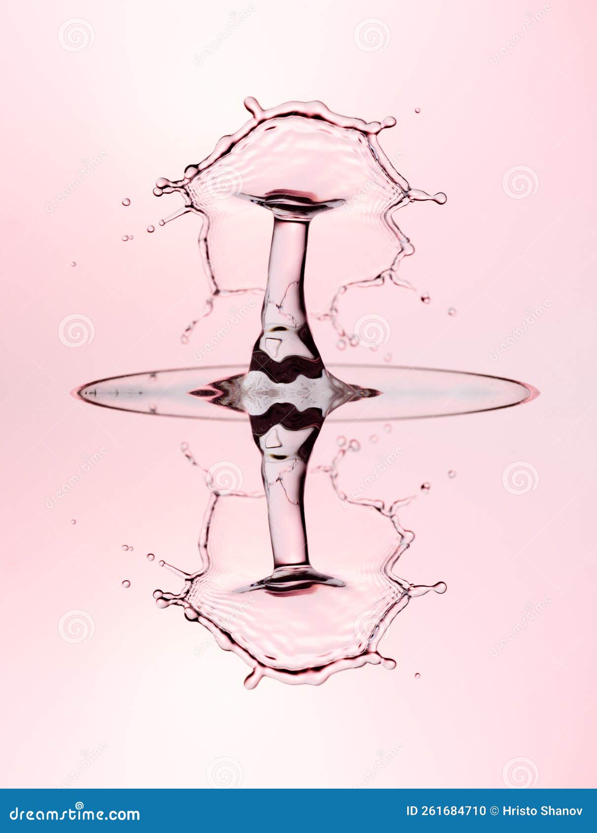Water Drop Splash with Ripples on Water Surface Stock Photo - Image of ...