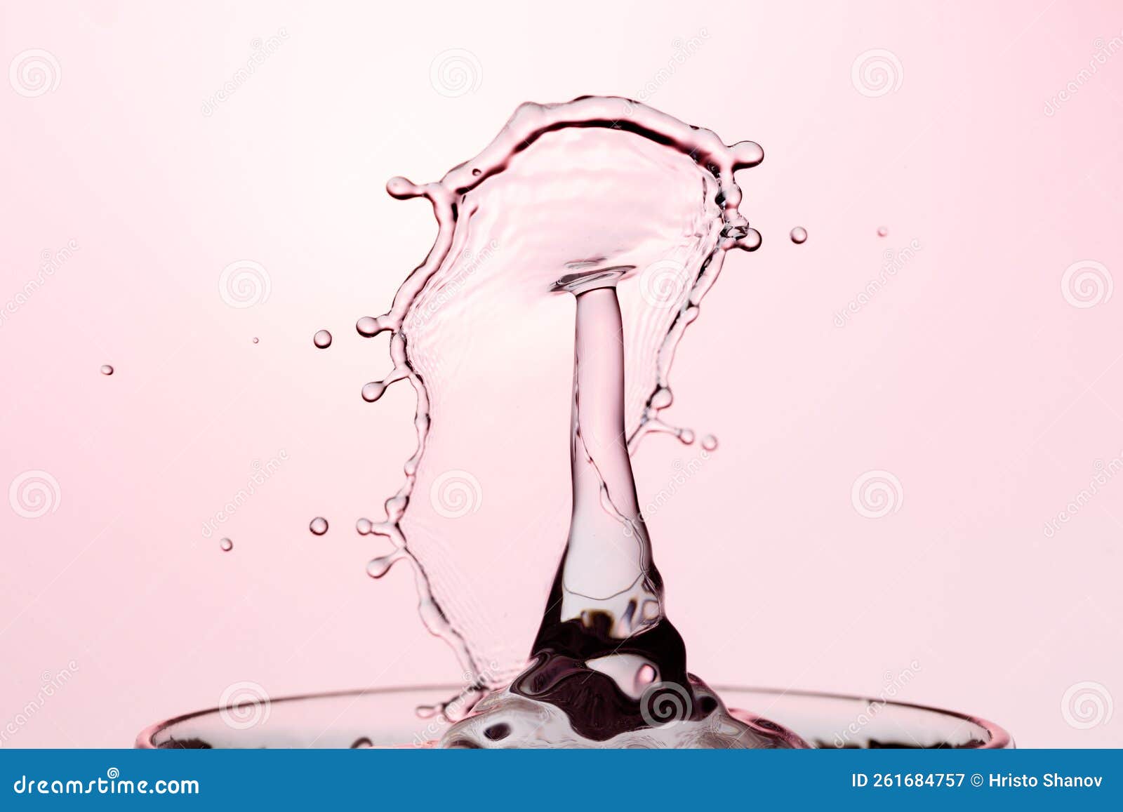 Water Drop Splash with Ripples on Water Surface Stock Image - Image of ...
