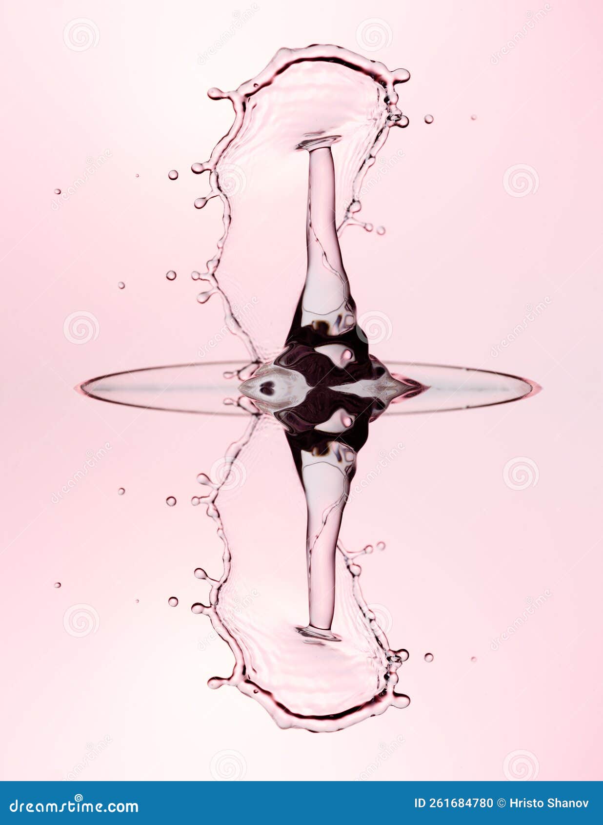 Water Drop Splash with Ripples on Water Surface Stock Photo - Image of ...