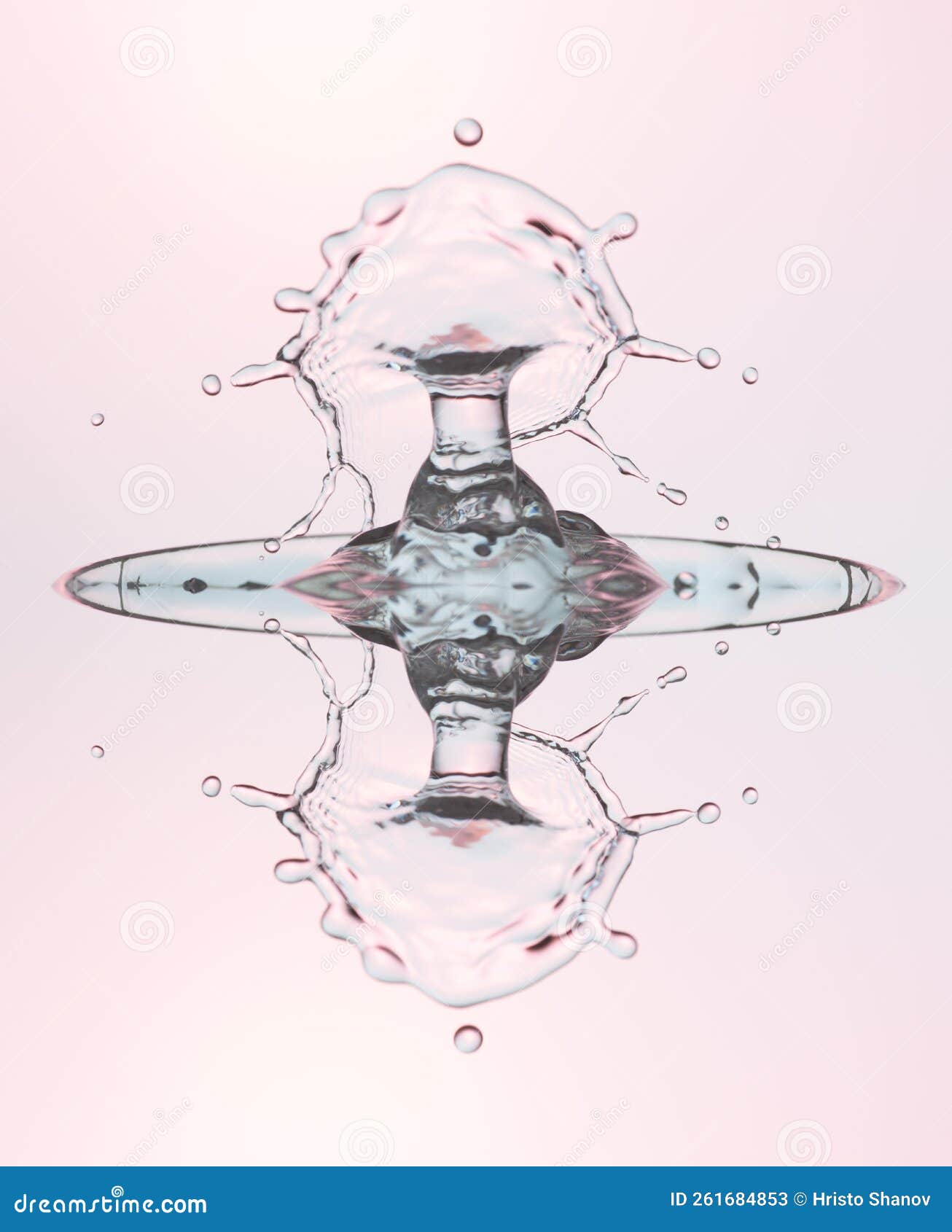Water Drop Splash with Ripples on Water Surface Stock Image - Image of ...