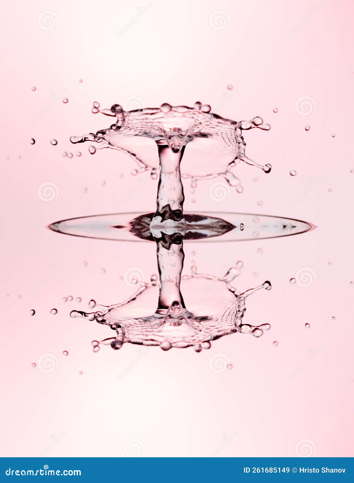 Water Drop Splash with Ripples on Water Surface Stock Image - Image of ...