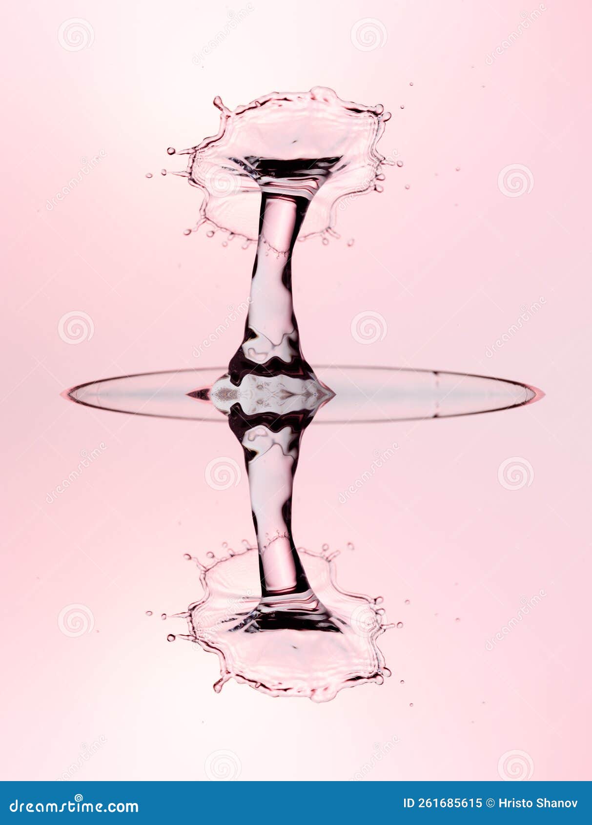 Water Drop Splash with Ripples on Water Surface Stock Image - Image of ...