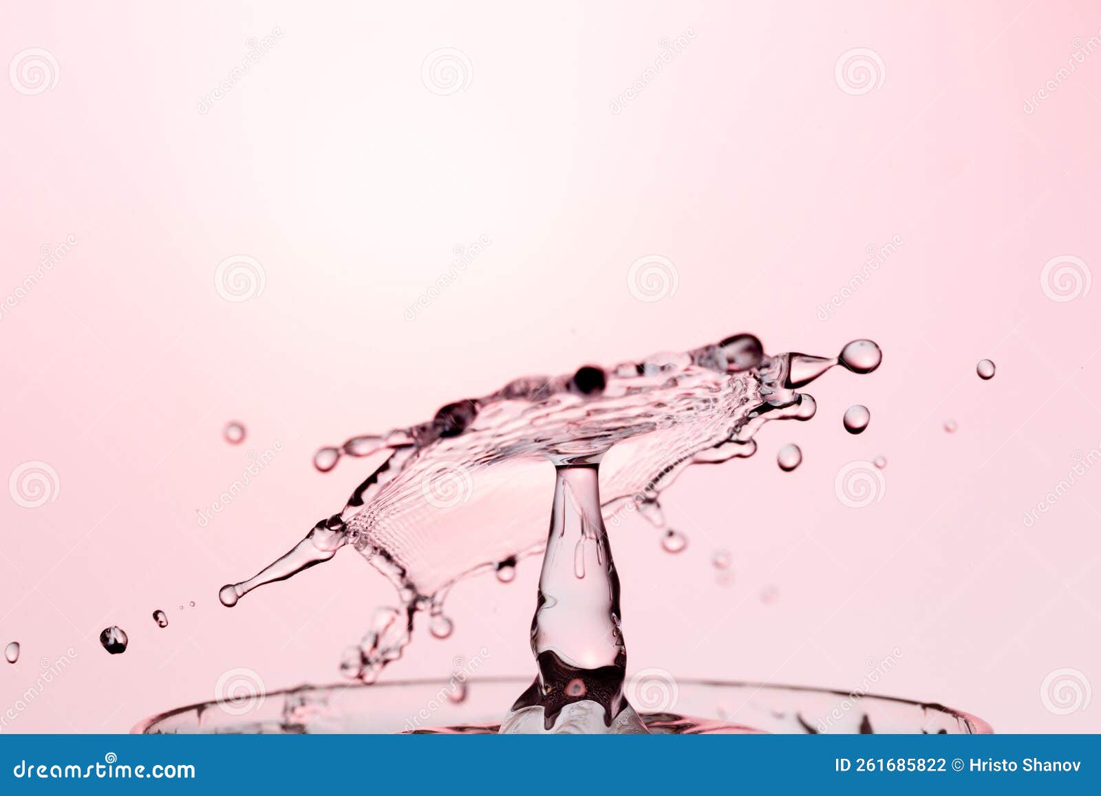 Water Drop Splash with Ripples on Water Surface Stock Photo - Image of ...