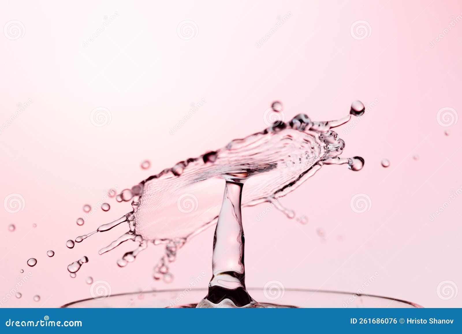 Water Drop Splash with Ripples on Water Surface Stock Photo - Image of ...