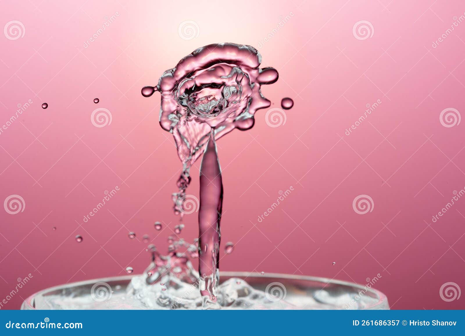 Water Drop Splash with Ripples on Water Surface Stock Image - Image of ...