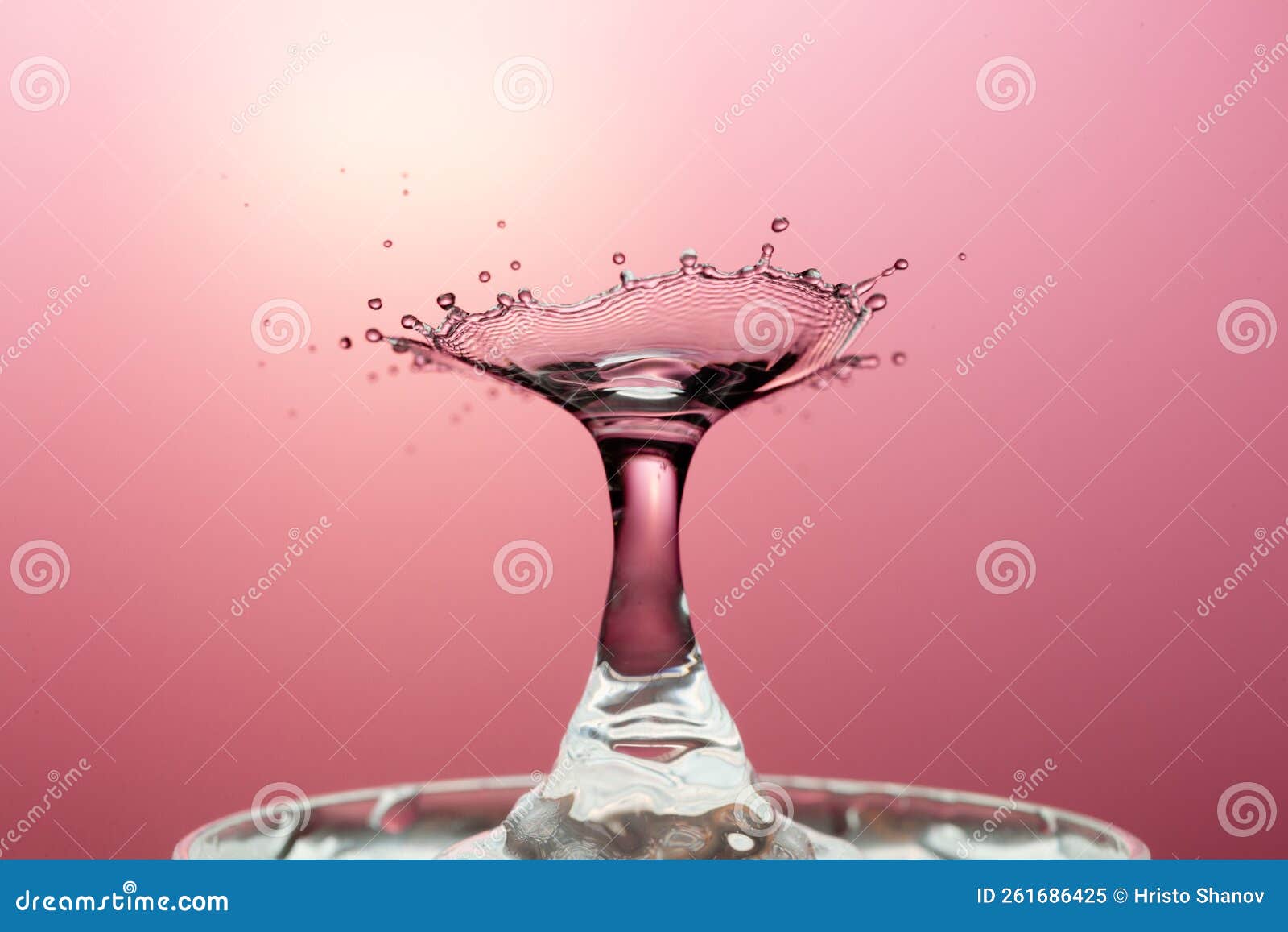 Water Drop Splash with Ripples on Water Surface Stock Image - Image of ...