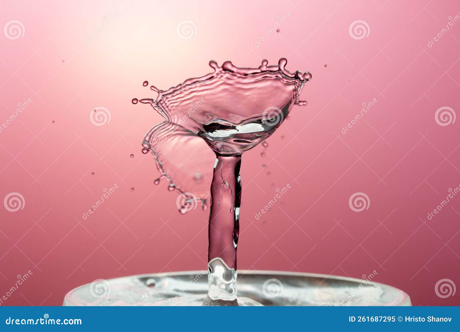 Water Drop Splash with Ripples on Water Surface Stock Image - Image of ...