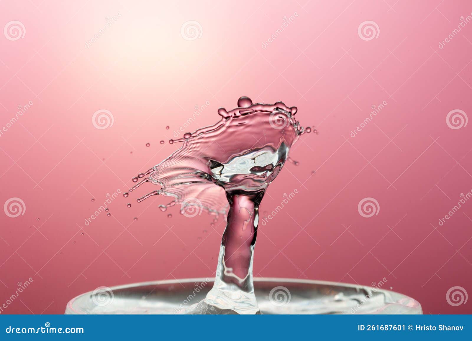 Water Drop Splash with Ripples on Water Surface Stock Image - Image of ...