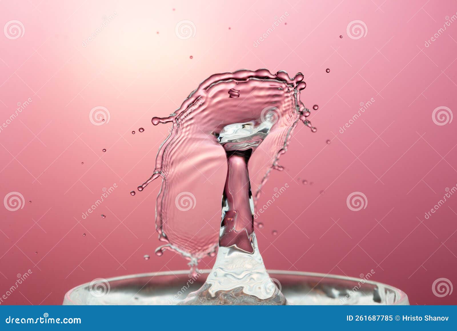Water Drop Splash with Ripples on Water Surface Stock Image - Image of ...