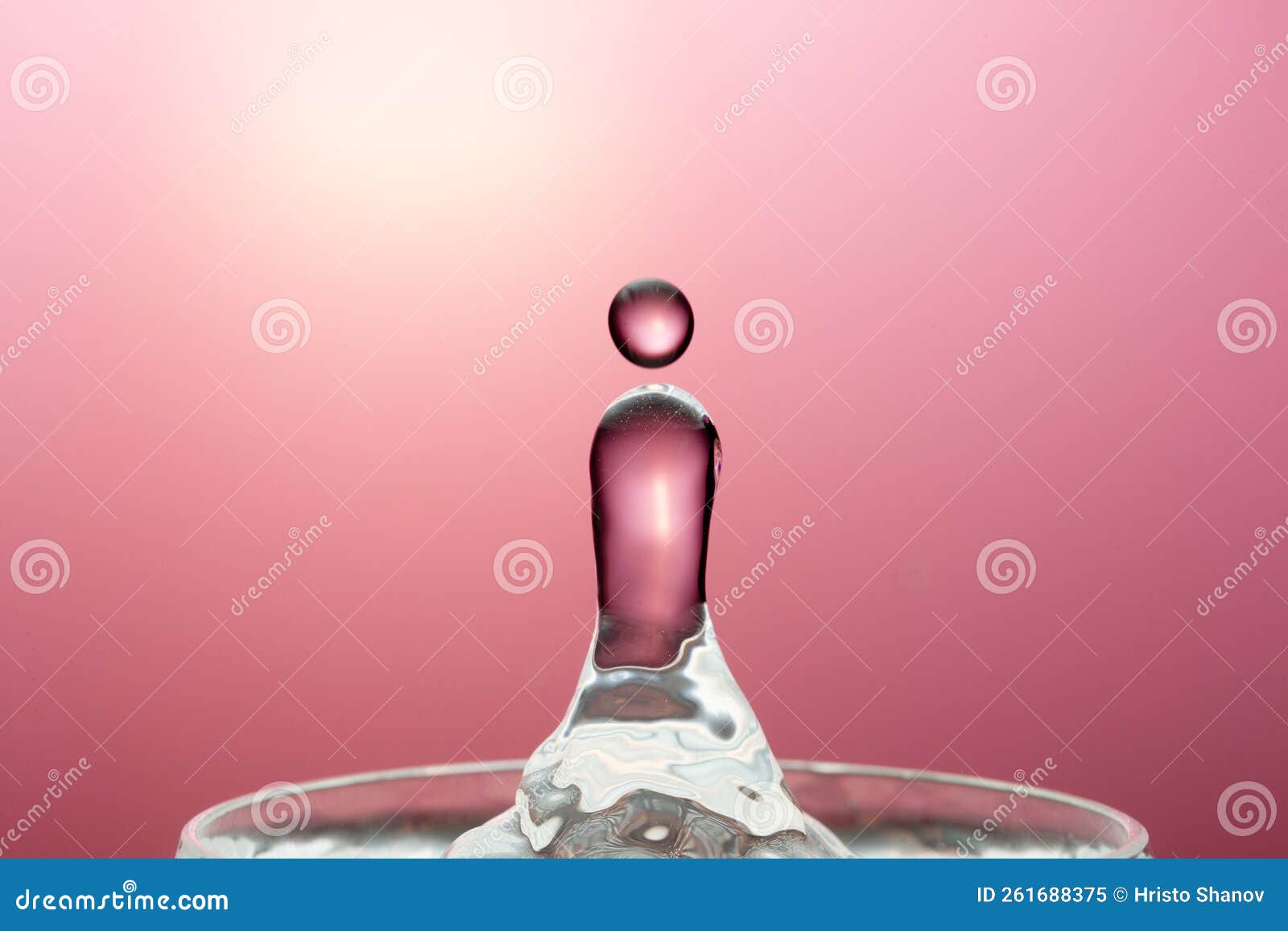Water Drop Splash with Ripples on Water Surface Stock Image - Image of ...