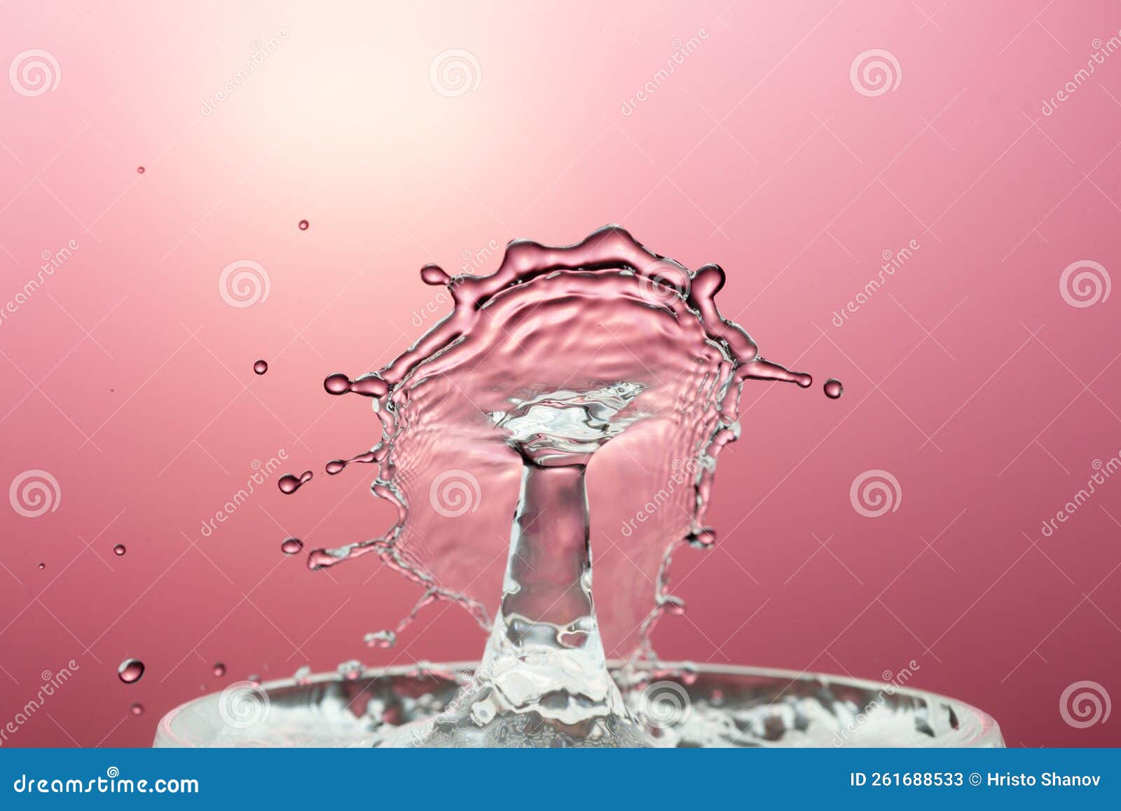 Water Drop Splash with Ripples on Water Surface Stock Image - Image of ...