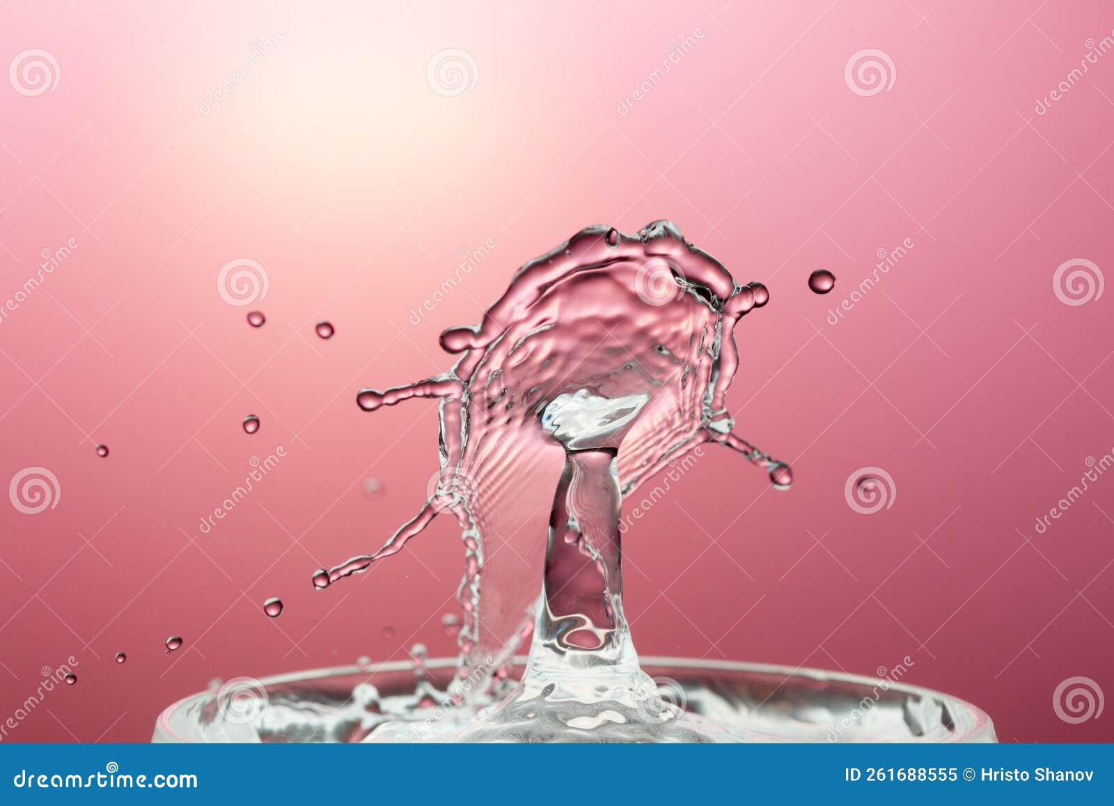 Water Drop Splash with Ripples on Water Surface Stock Image - Image of ...