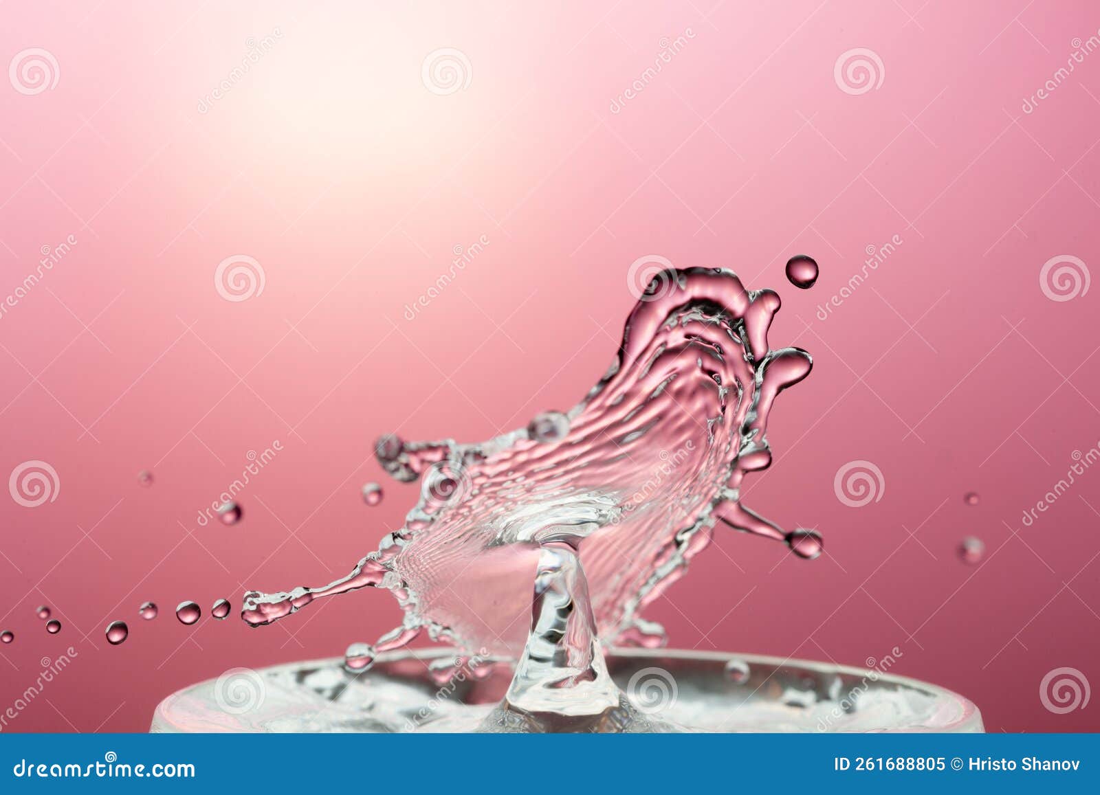 Water Drop Splash with Ripples on Water Surface Stock Image - Image of ...