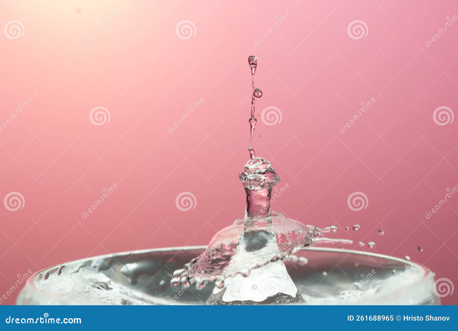 Water Drop Splash with Ripples on Water Surface Stock Image - Image of ...