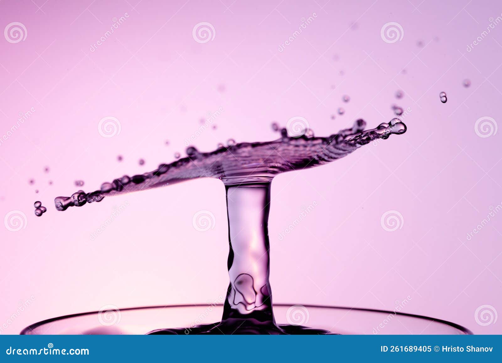 Water Drop Splash with Ripples on Water Surface Stock Image - Image of ...