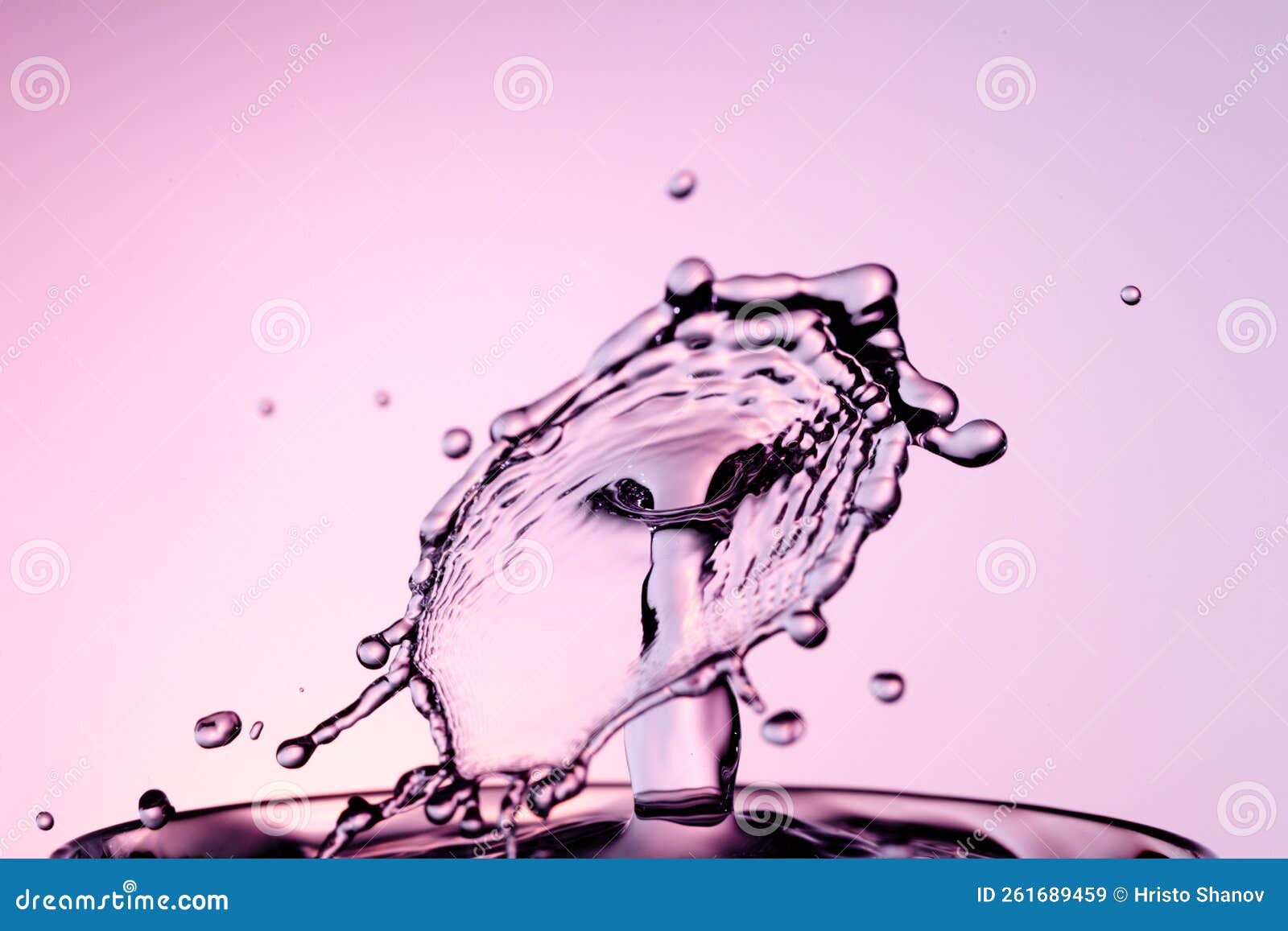 Water Drop Splash with Ripples on Water Surface Stock Image - Image of ...