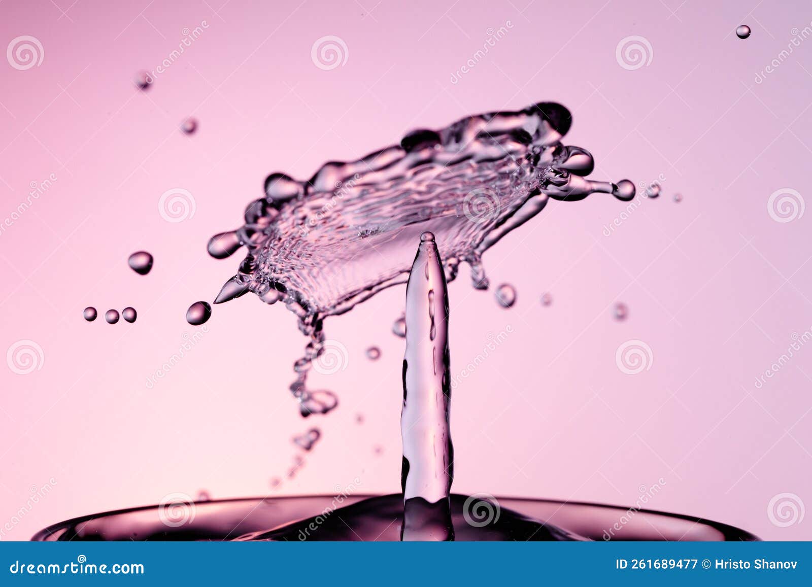 Water Drop Splash with Ripples on Water Surface Stock Image - Image of ...