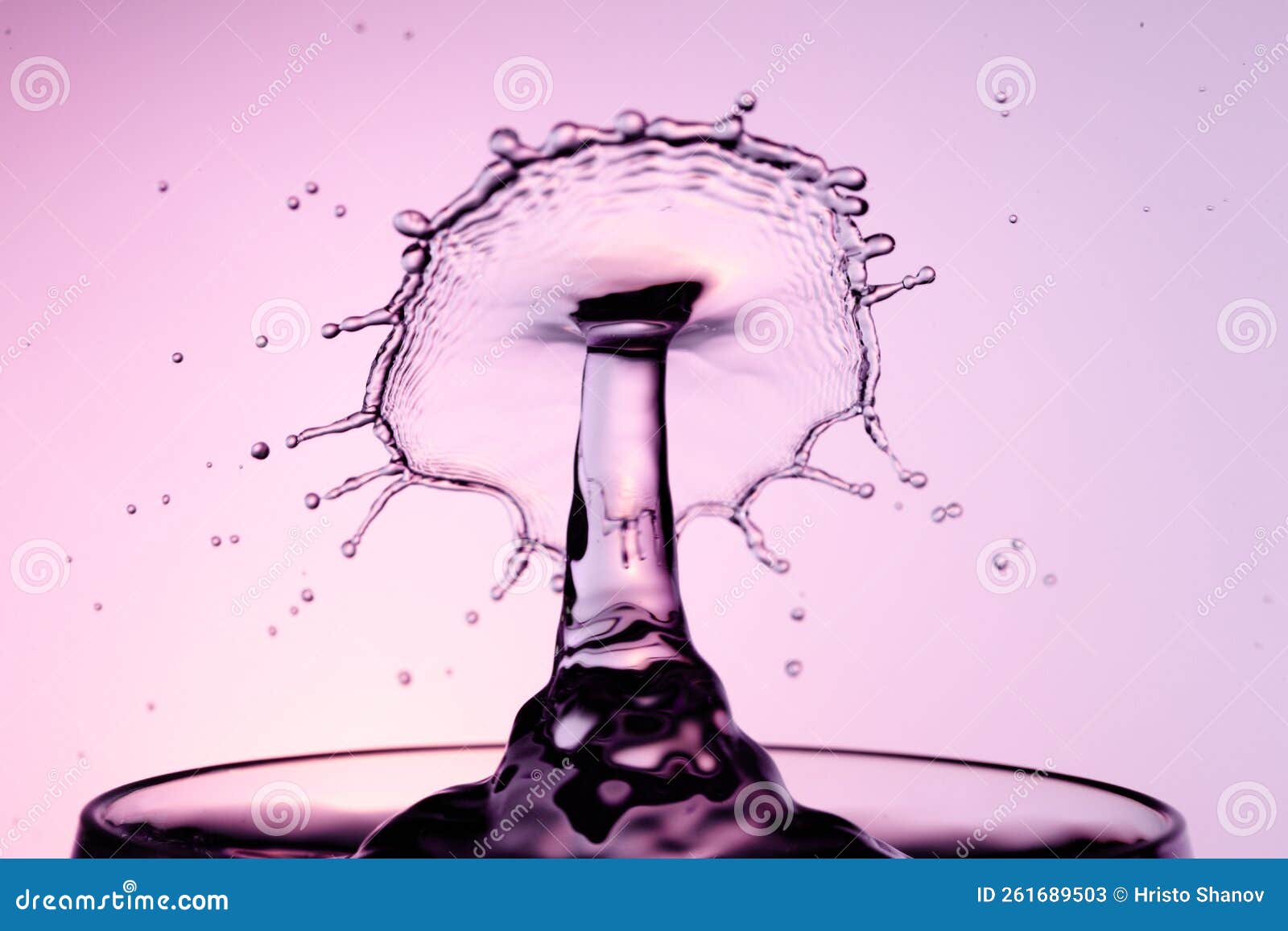 Water Drop Splash with Ripples on Water Surface Stock Image - Image of ...