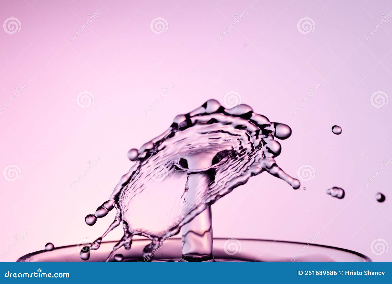 Water Drop Splash with Ripples on Water Surface Stock Photo - Image of ...