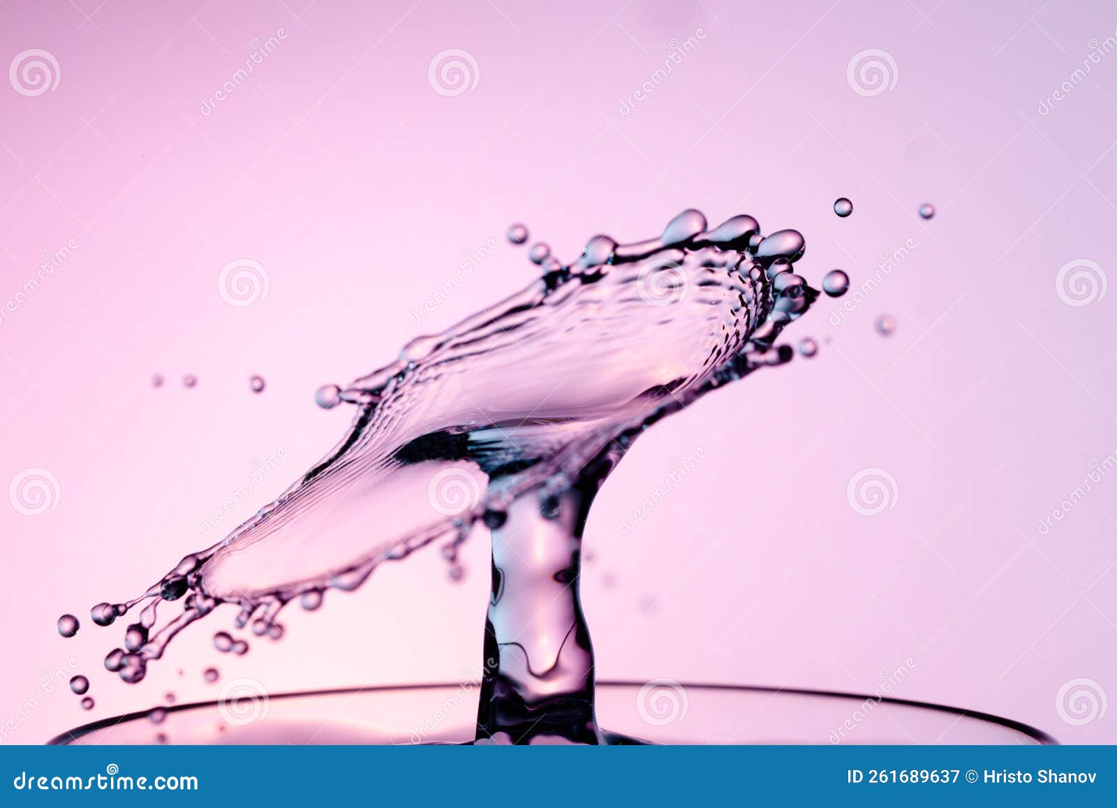 Water Drop Splash with Ripples on Water Surface Stock Image - Image of ...