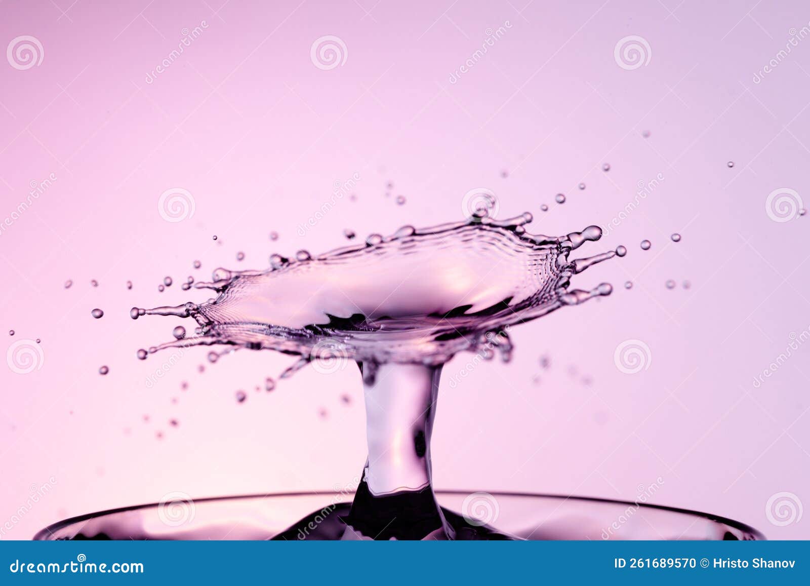Water Drop Splash with Ripples on Water Surface Stock Photo - Image of ...