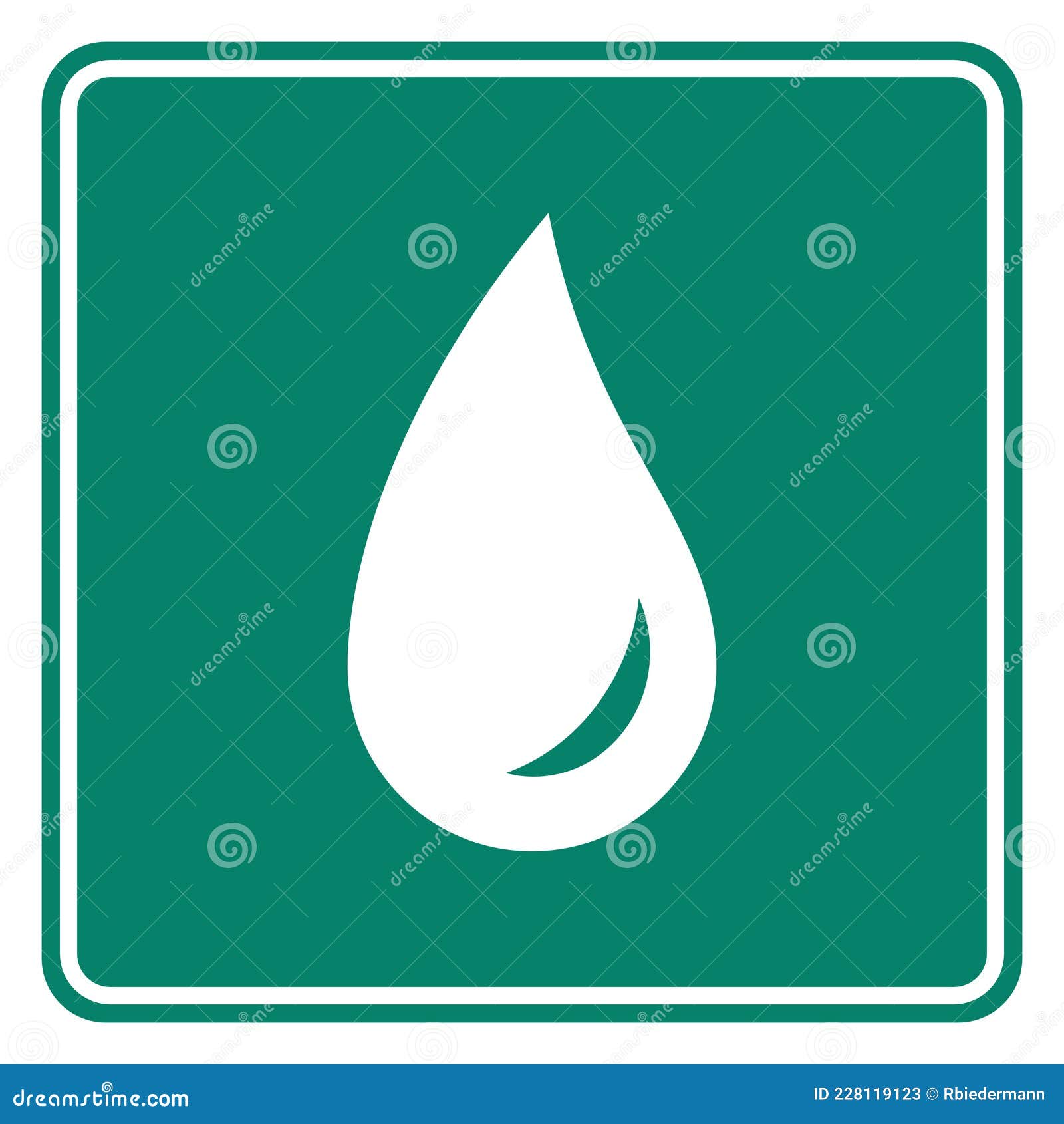 Water drop and road sign stock vector. Illustration of info - 228119123