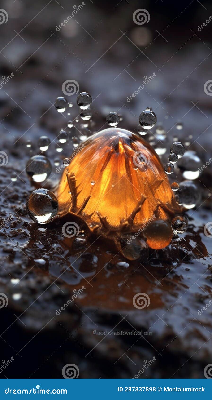 Water Drops Rounded Close Up Wallpaper Background Stock Illustration ...