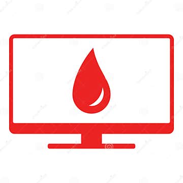 Water drop and screen stock vector. Illustration of display - 168517130