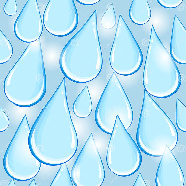 Water Drop - Seamless Pattern Stock Vector - Illustration of abstract ...