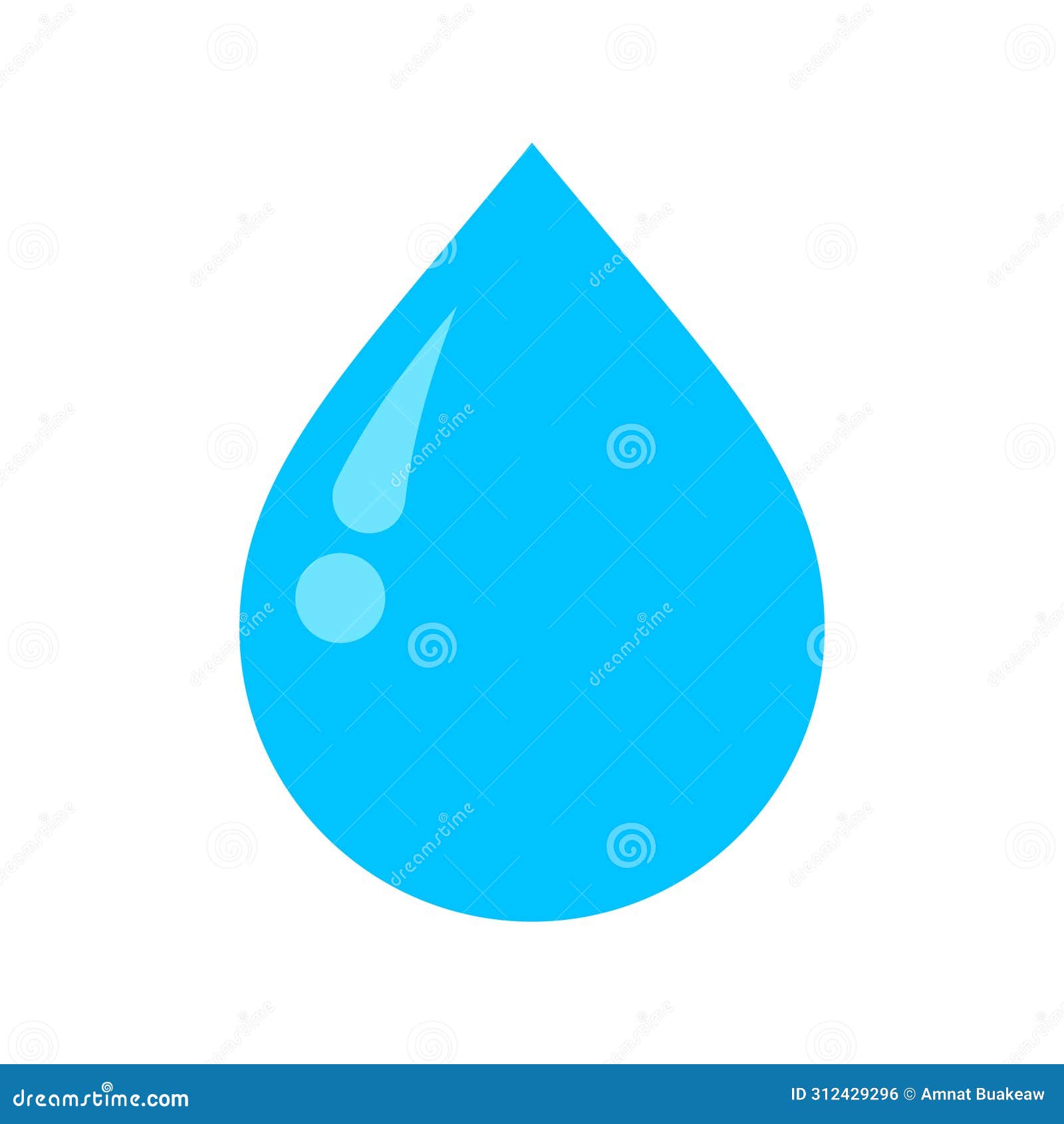 Water Drop Shape, Water Flat Droplet for Graphic, Water Symbol Stock ...