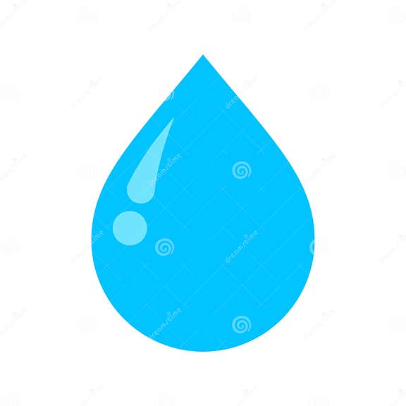 Water Drop Shape, Water Flat Droplet for Graphic, Water Symbol Stock ...