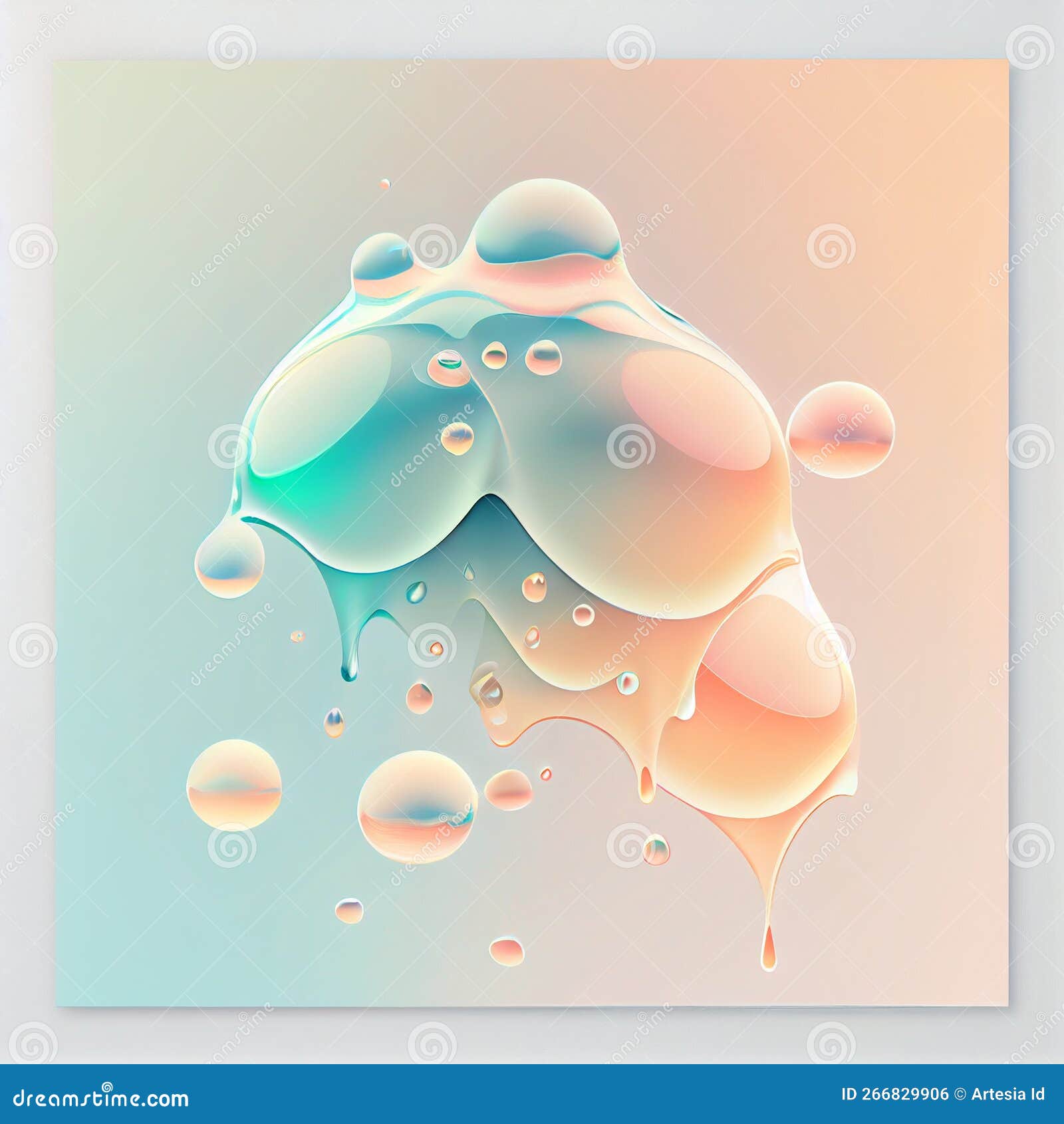 Water Drop Soft Color Abstract Wallpaper Stock Illustration ...