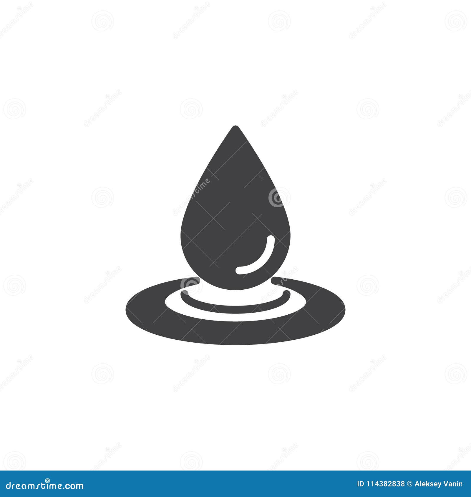 Water Drop and Spill Vector Icon Stock Vector - Illustration of pixel ...