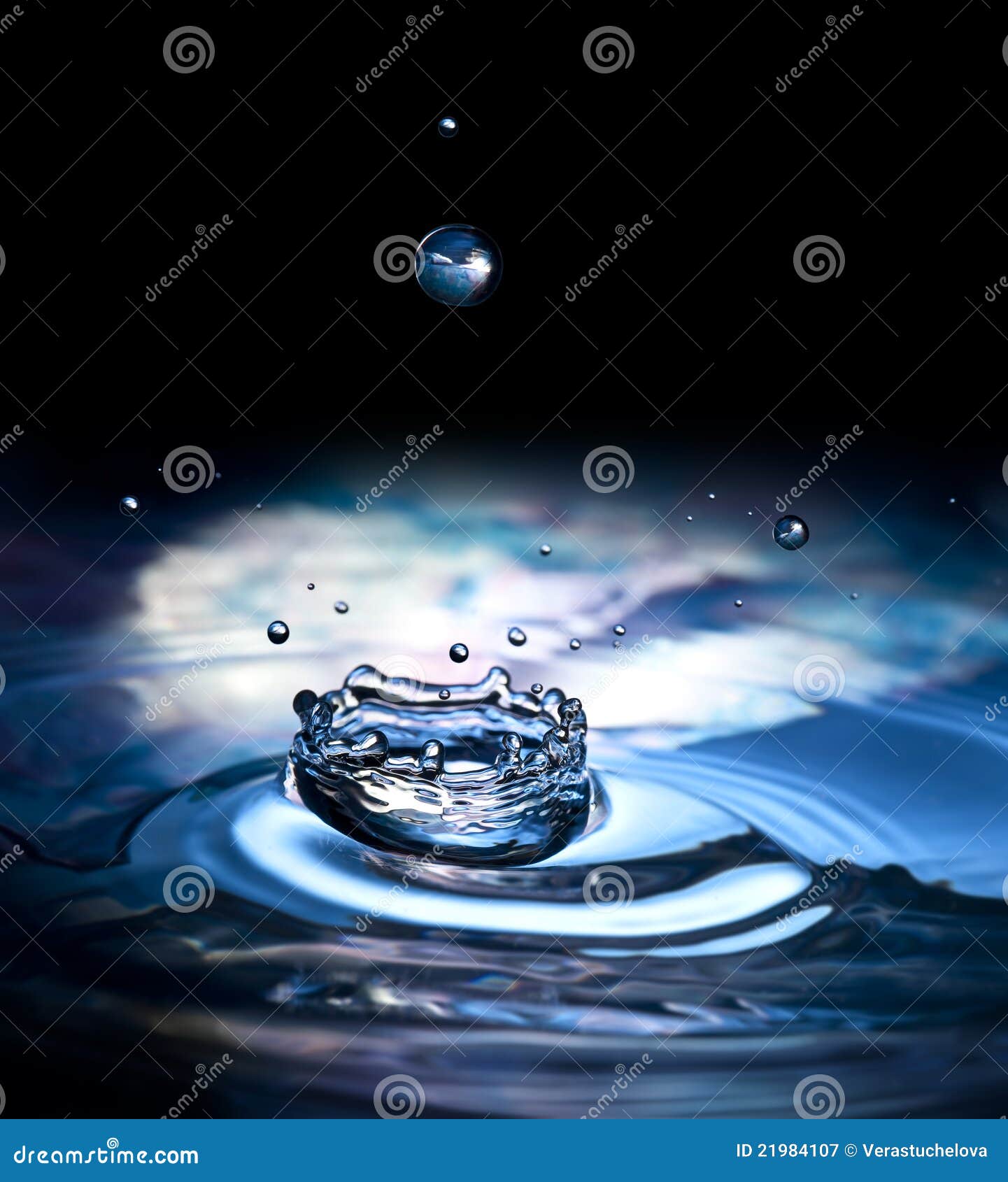 Water drop and splash stock image. Image of clear, backdrop - 21984107