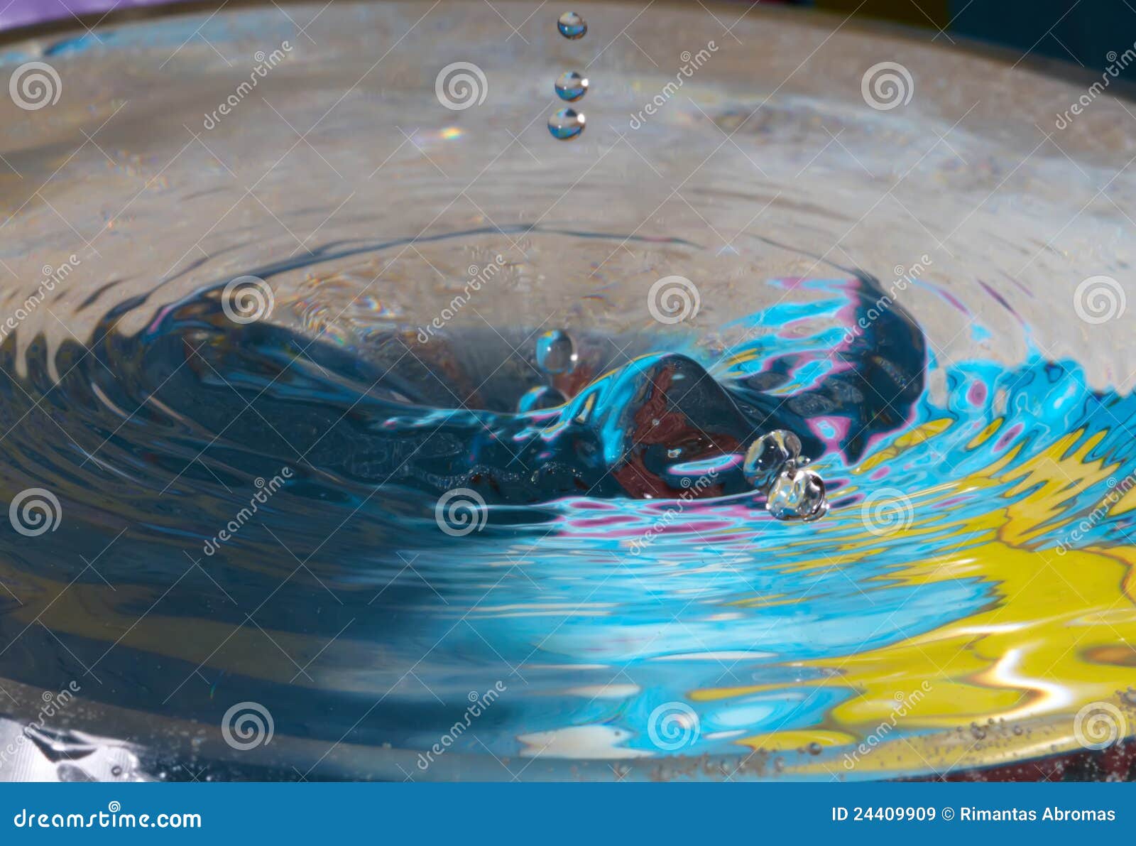 Water drop splash stock image. Image of abstract, ring - 24409909