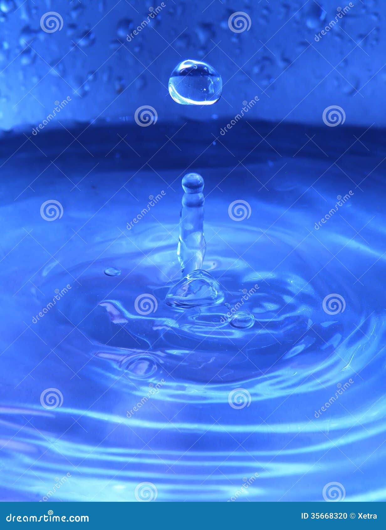 Water drop and splash stock photo. Image of macro, rain - 35668320